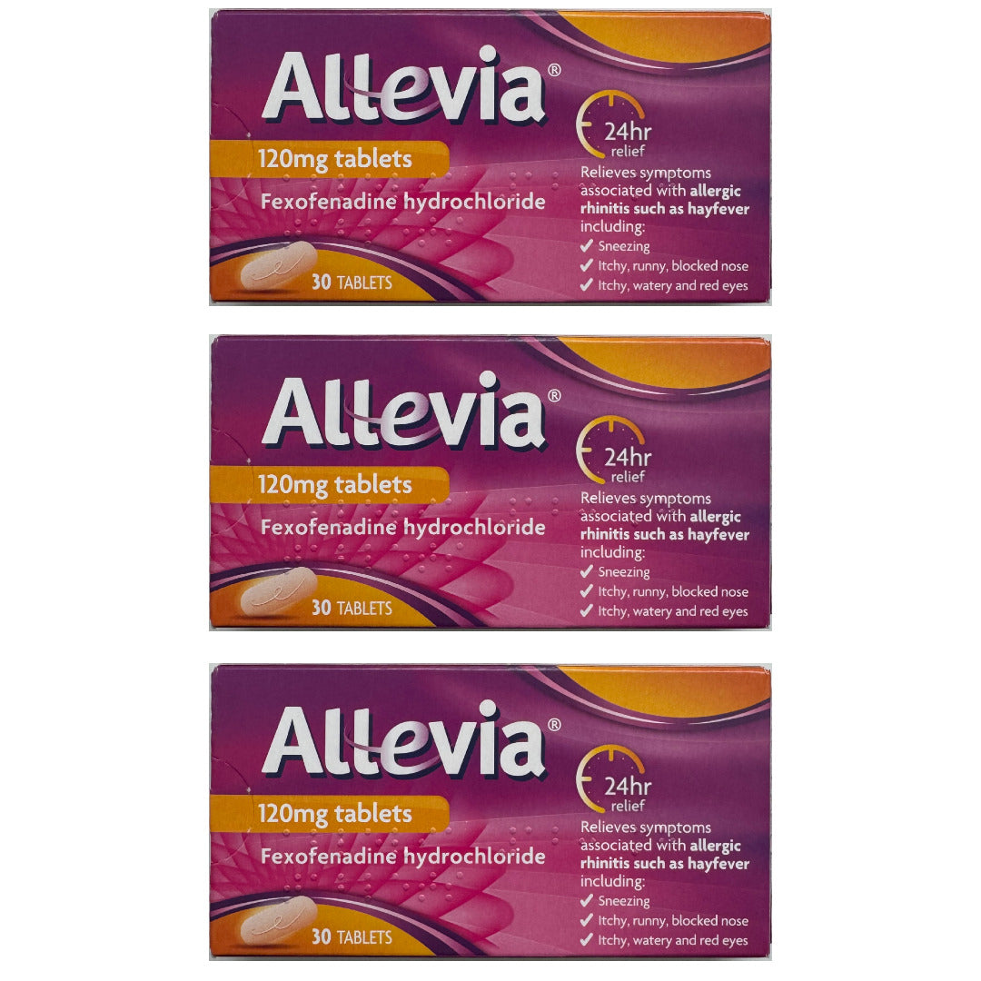 Allevia 120mg Hayfever Allergy Relief - 30 Tablets X3 – TheChemistOnline