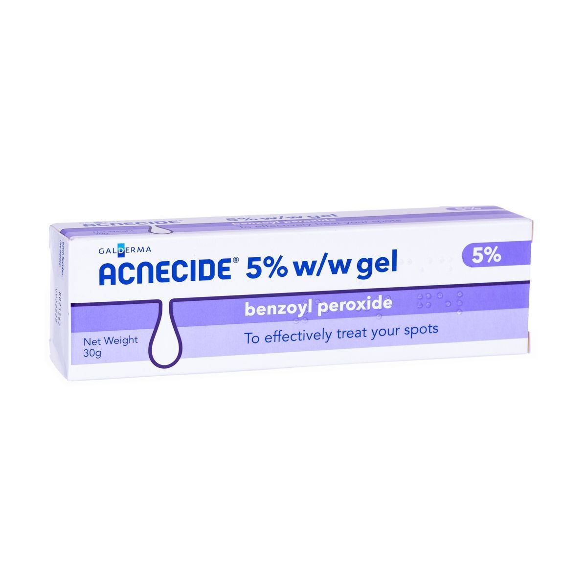 Galderma Acnecide Gel - 30g | Effective Benzoyl Peroxide Acne Treatmen ...