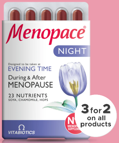 Vitabiotics Menopace night advanced 30 tablets – TheChemistOnline