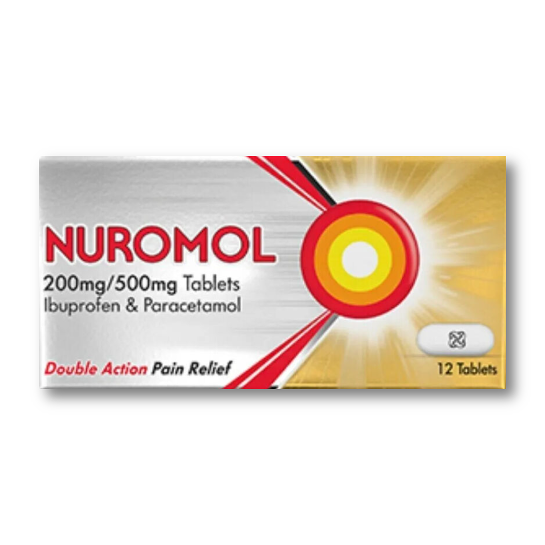 Nuromol 200mg/500mg - Ibuprofen/Paracetamol - 12 Tablets – TheChemistOnline