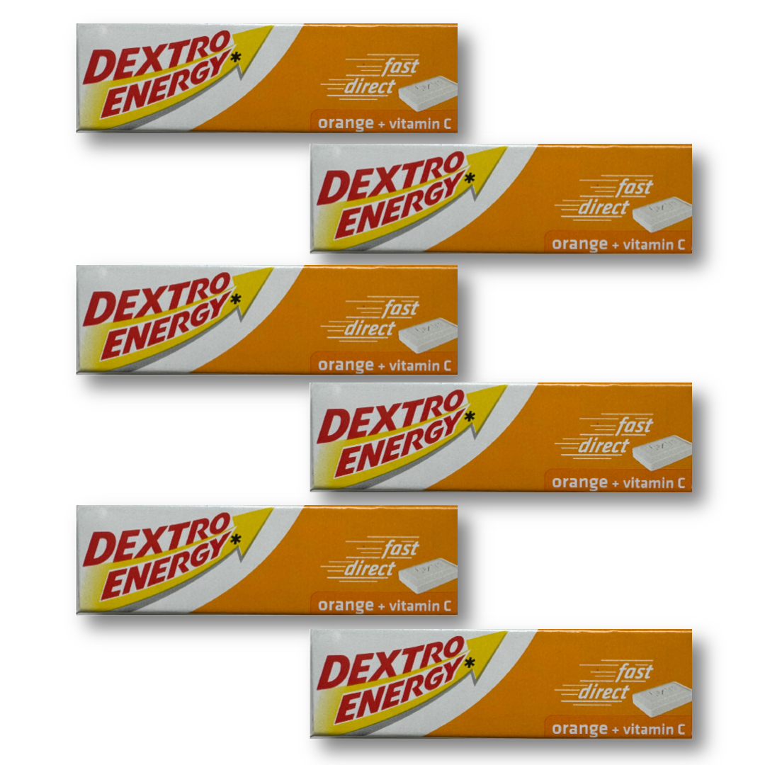 Dextro Energy Dextrose Glucose Fast Acting Tablets Orange 47g X6 ...